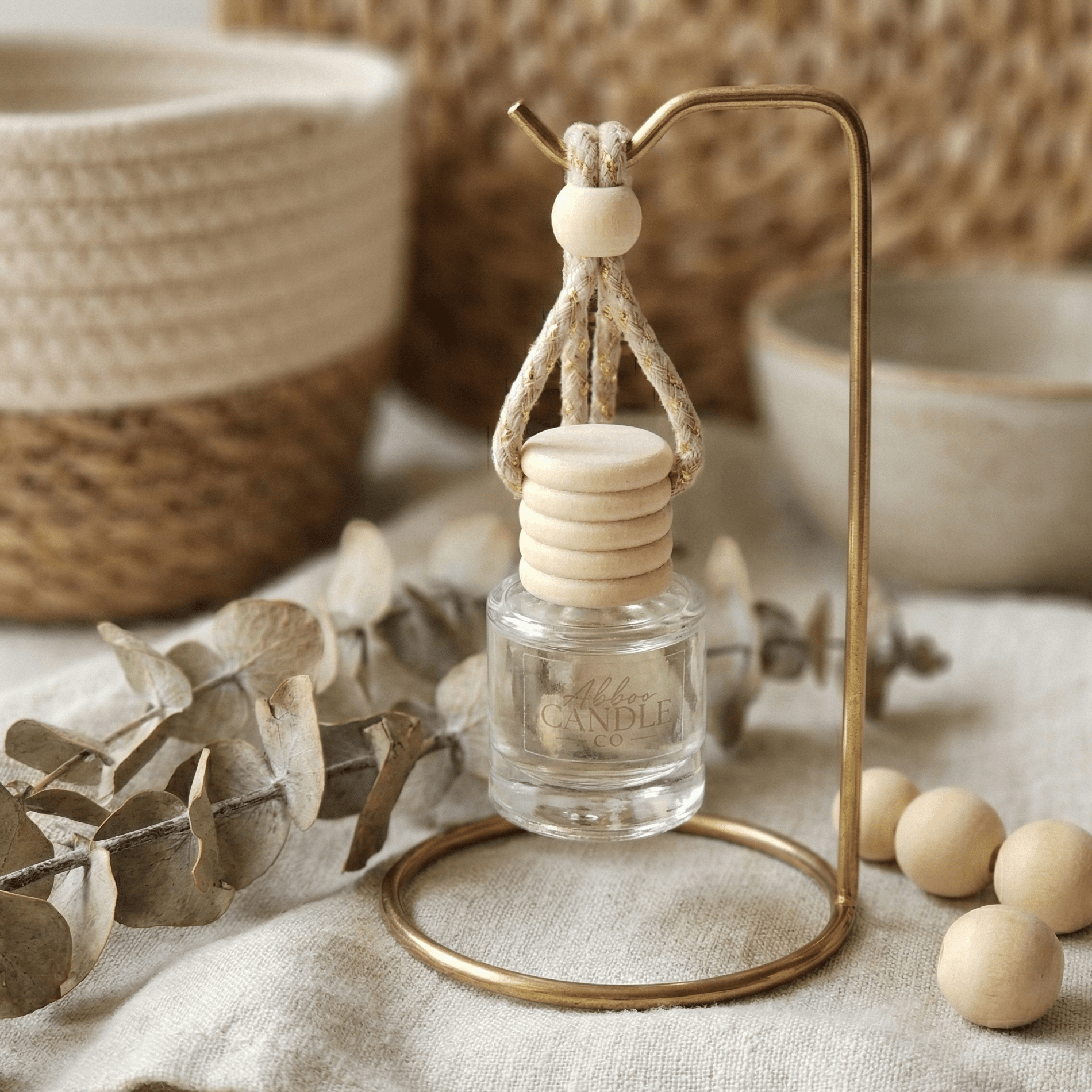 Hanging Car Diffuser | Car Air Freshener | Abboo Candle Co.