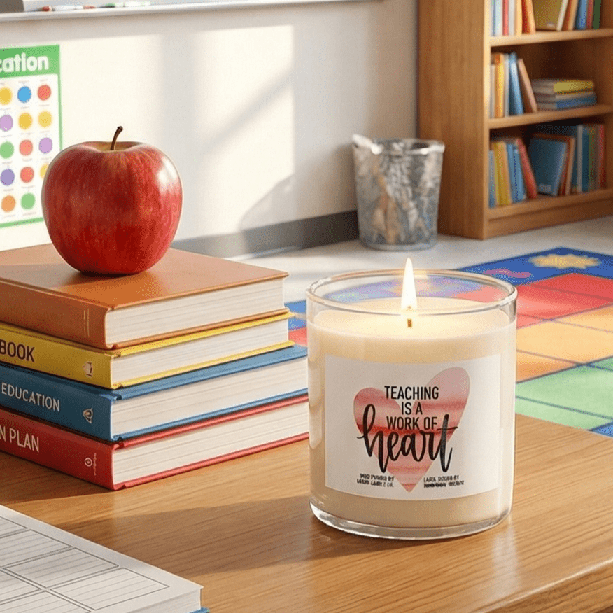 Teacher Appreciation Candle | Teaching is a Work of Heart | Abboo ...
