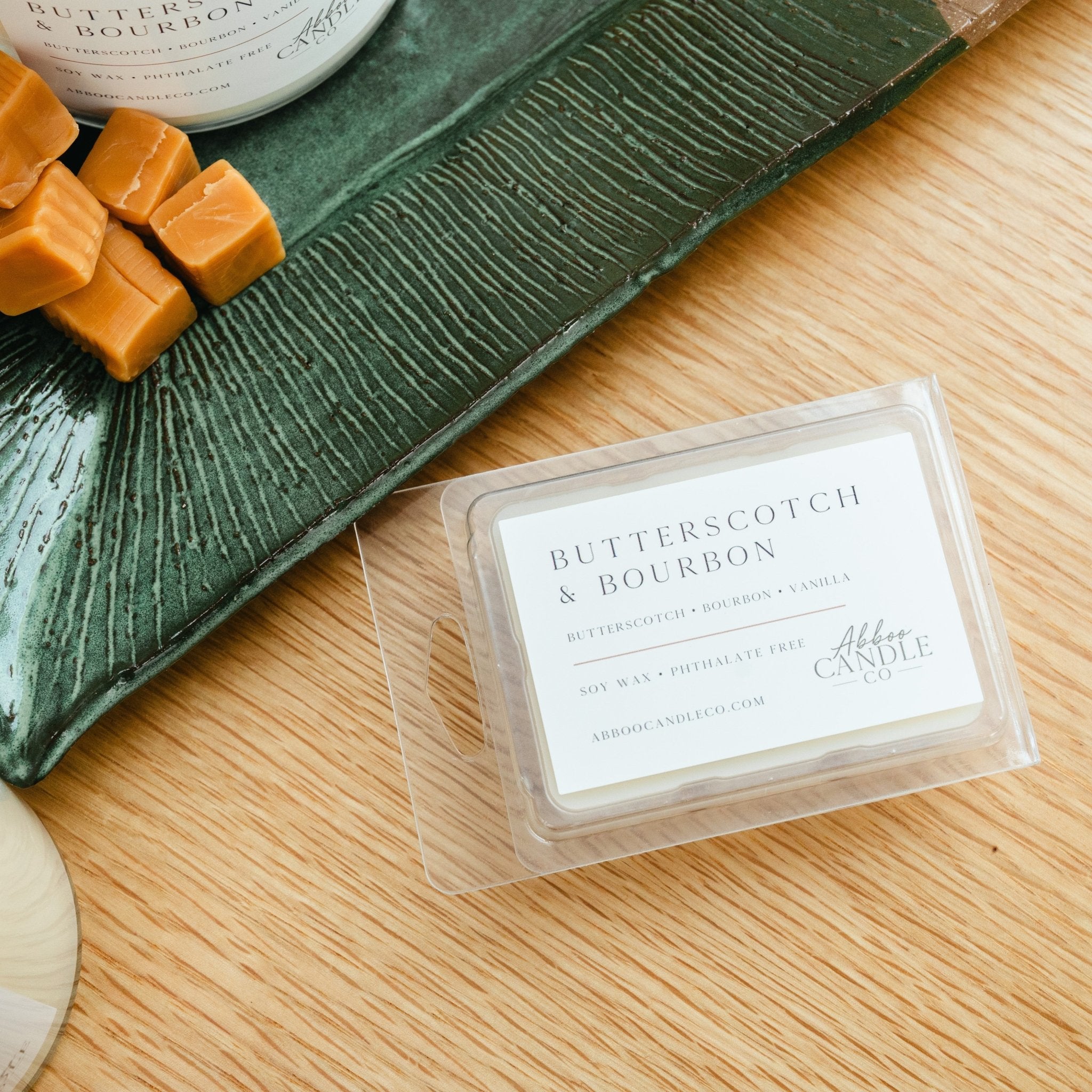Butterscotch and Bourbon Soy Wax Melts by Abboo Candle Co