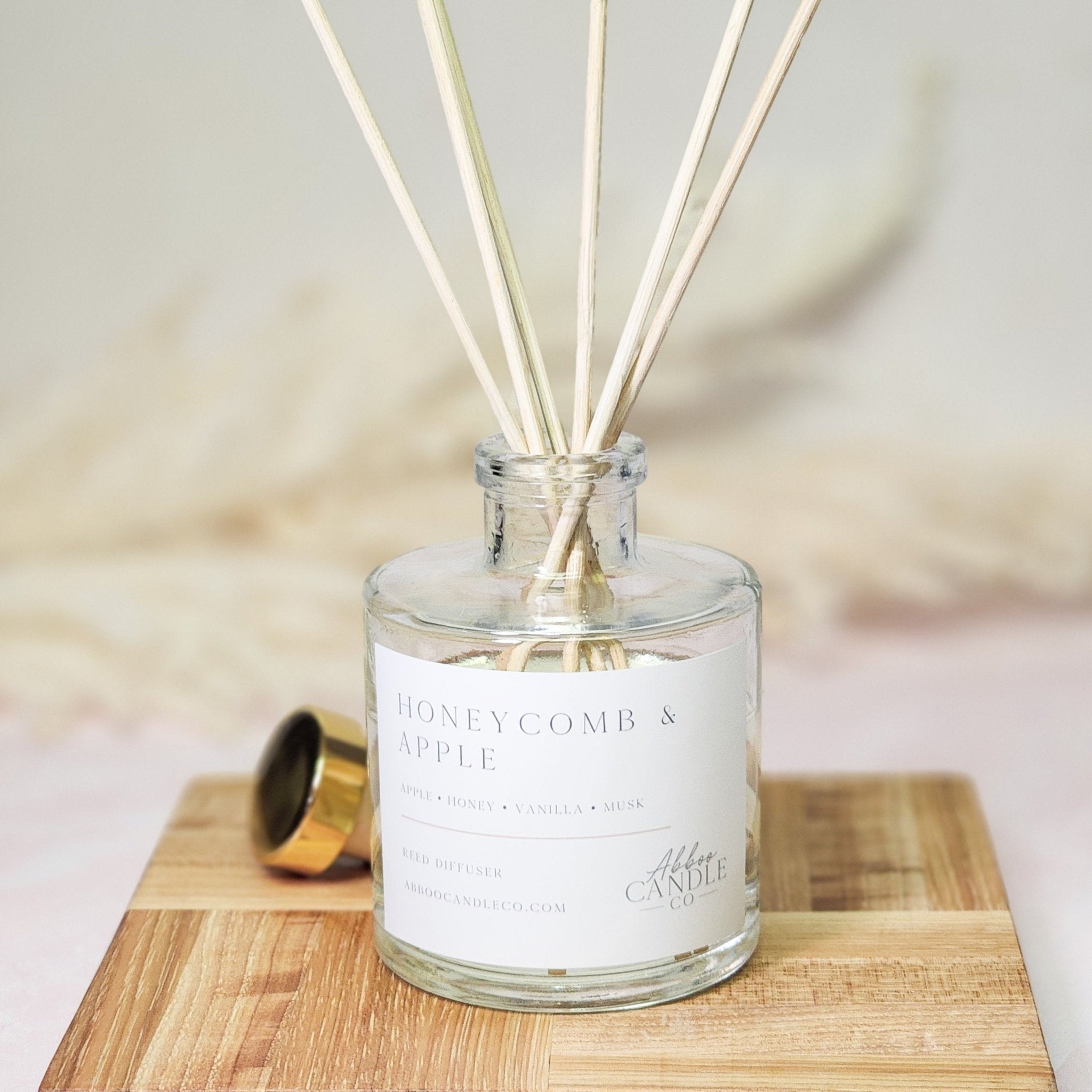 Honeycomb and Apple Reed Diffuser by Abboo Candle Co