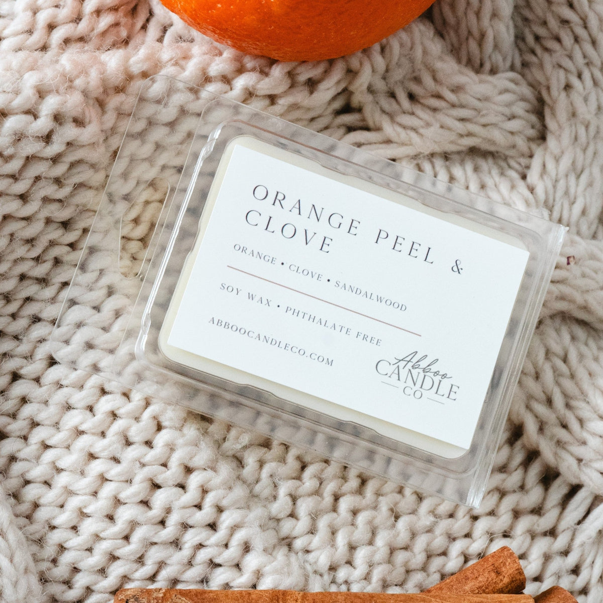 Orange & Clove Soy Wax Melts | Abboo Candle Co.
